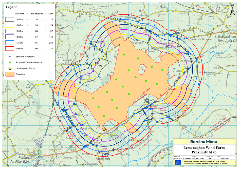 Location | Lemanaghan Wind Farm